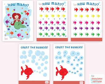 Collection of Fun Counting Worksheets. - Etsy