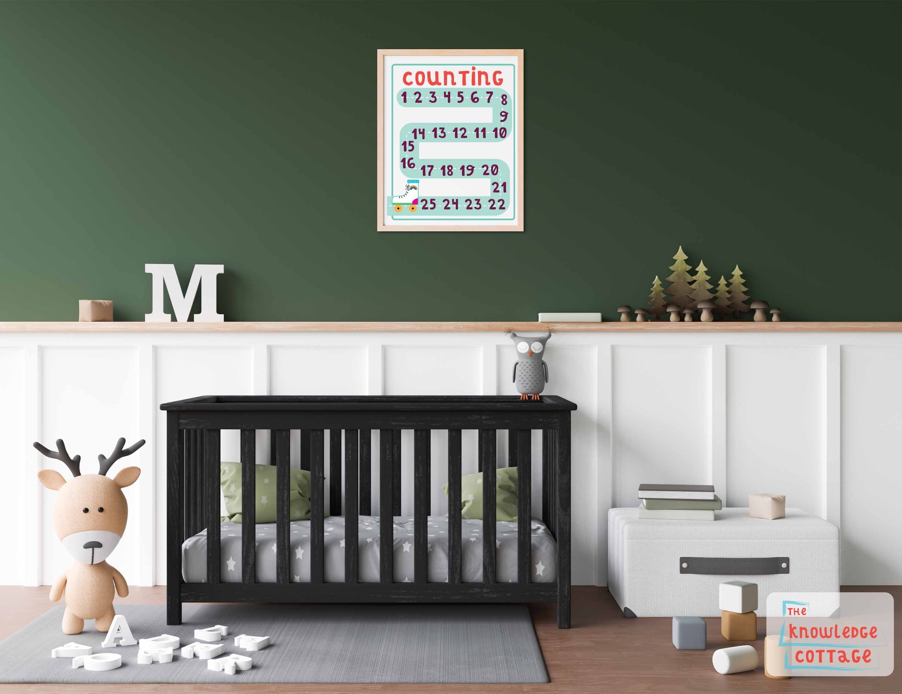 Math Poster Learn to Count Numbers Math Montessori - Etsy