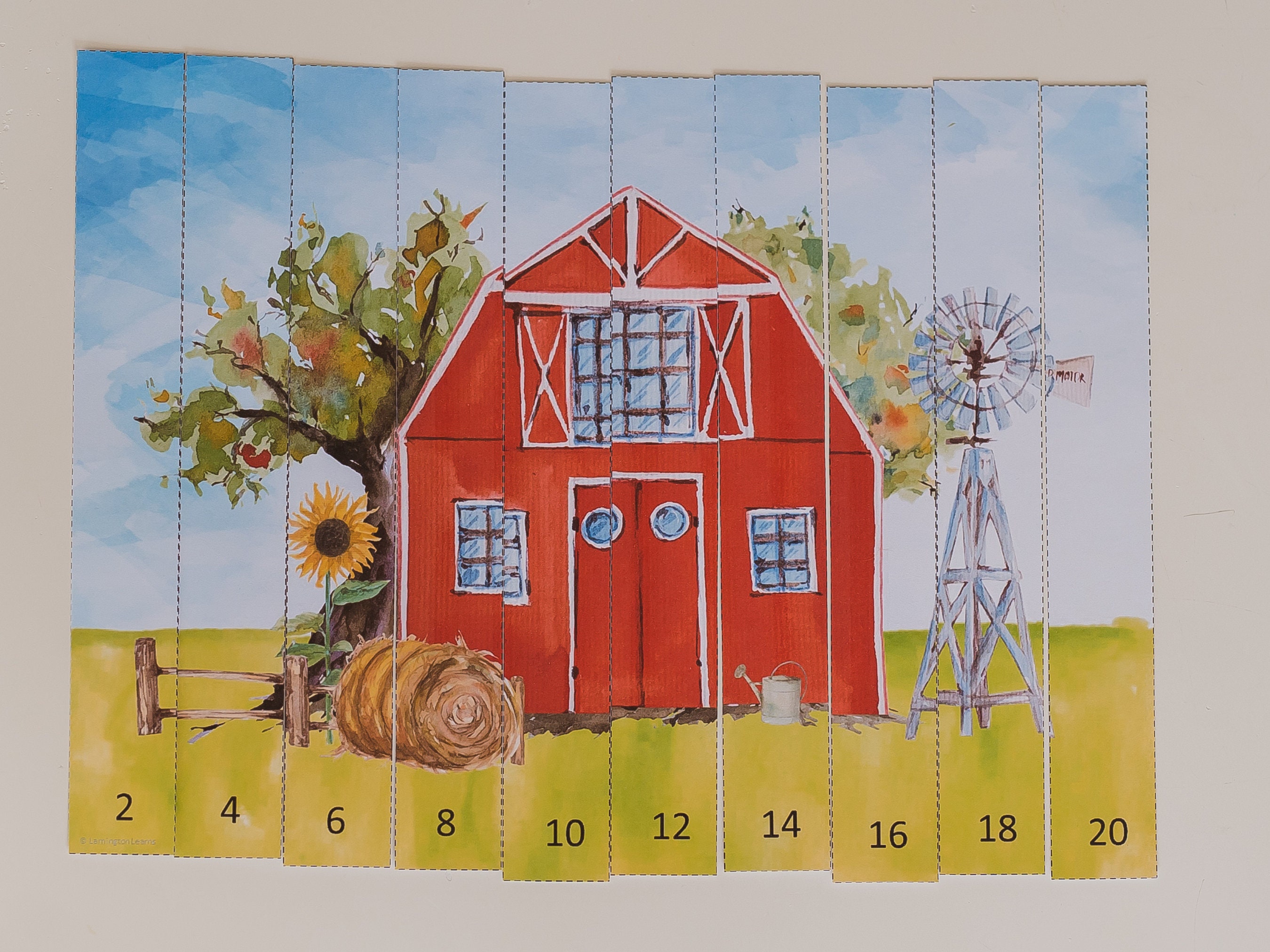 Learning to Count Strip Puzzles for Early Learners Counting - Etsy