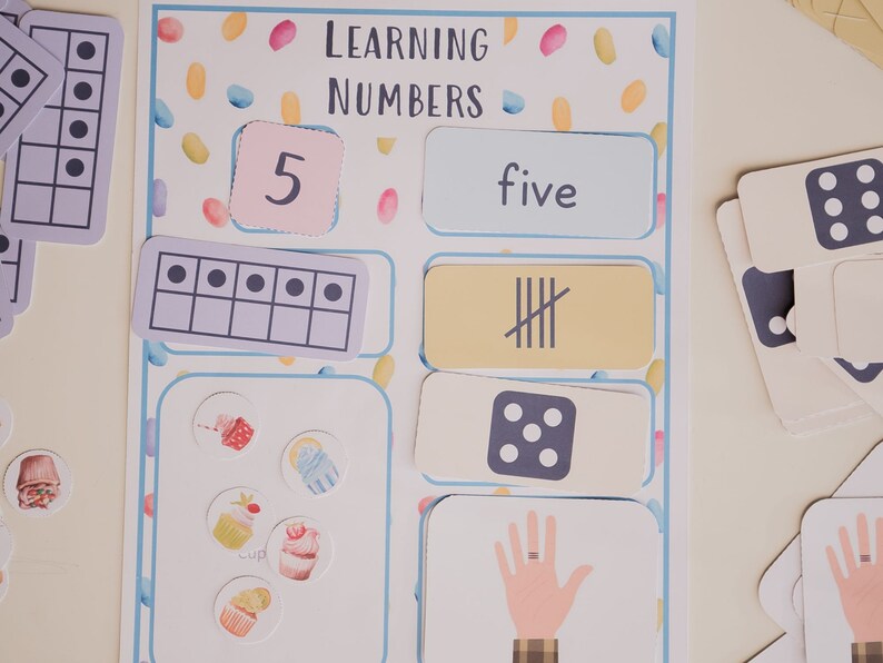 Learning Numbers Sorting Activity, Kids Math Printable, Learning to ...
