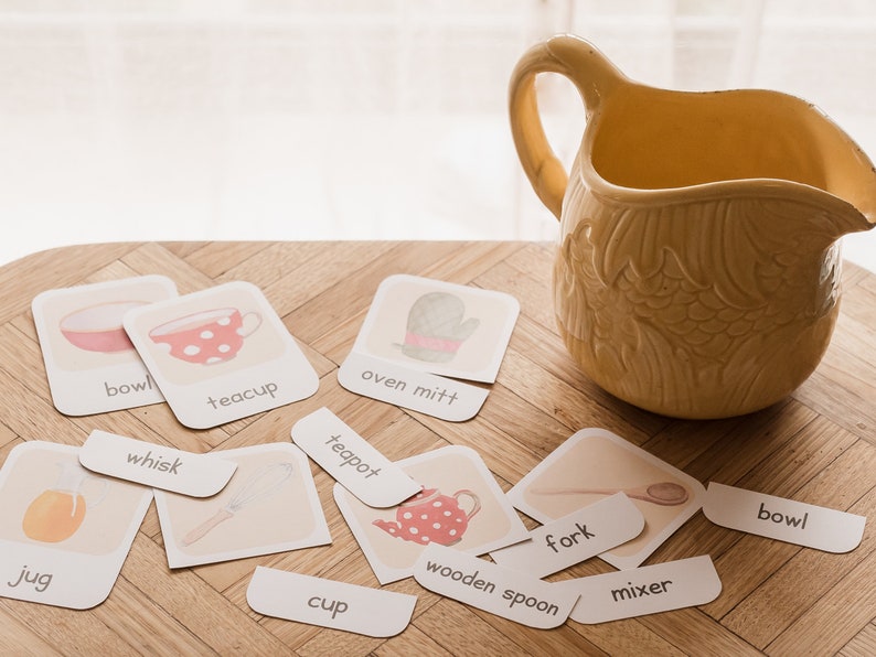 Food Flashcard Bundle - Fruits, Vegetables, and Kitchen Tools ...