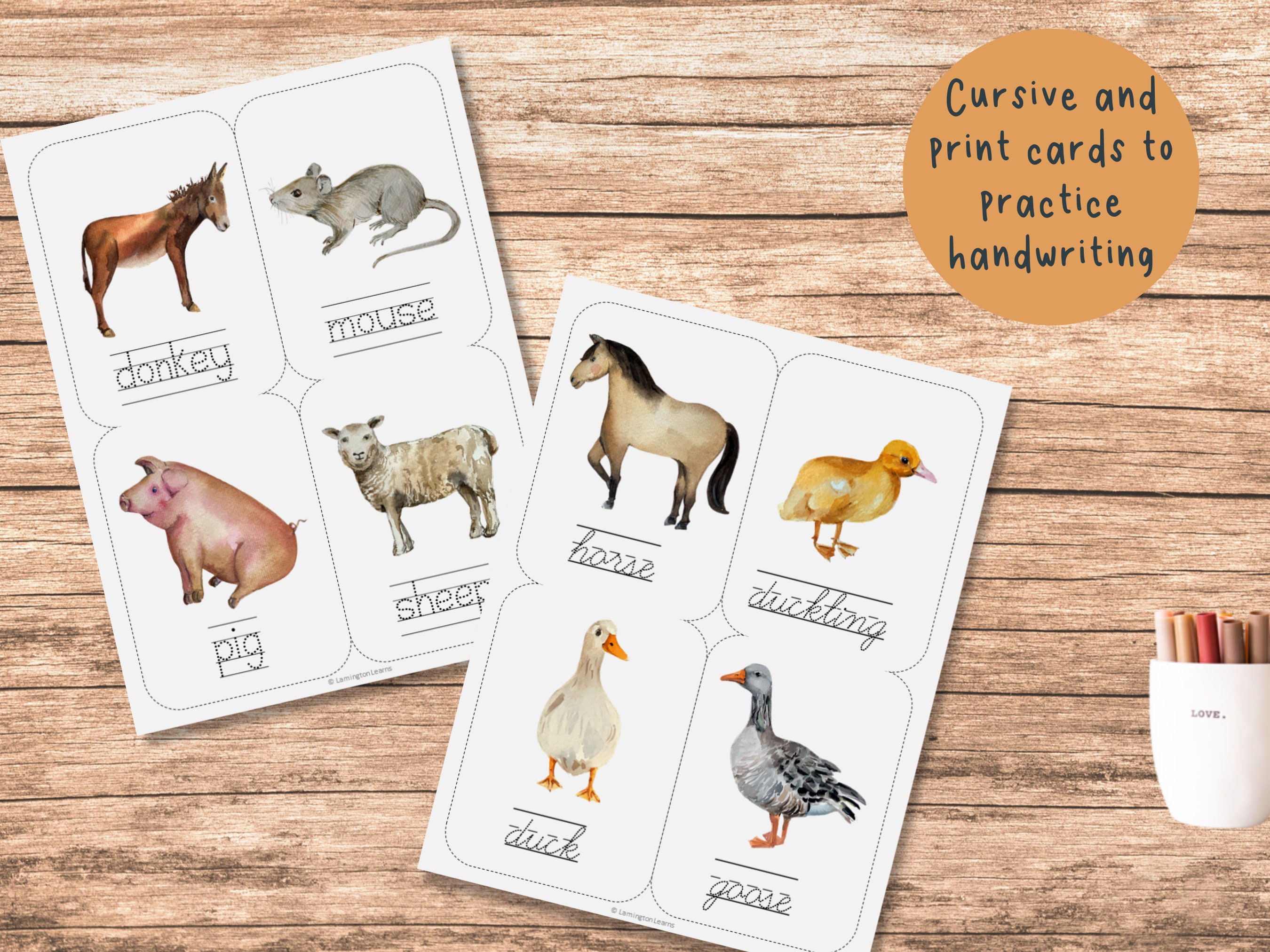 Farm Animal Mini Bundle for Early Learners Hands-on - Etsy
