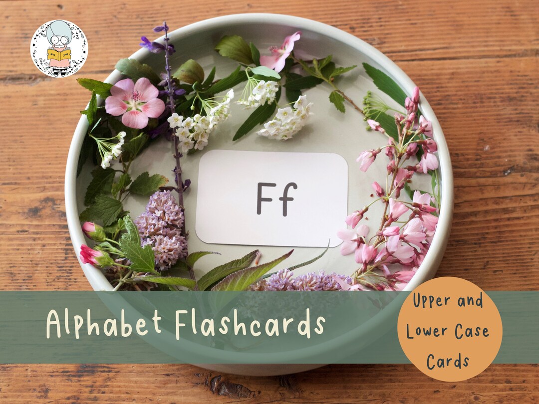 Alphabet Flashcards, Upper and Lower Case for Montessori Toddler ...