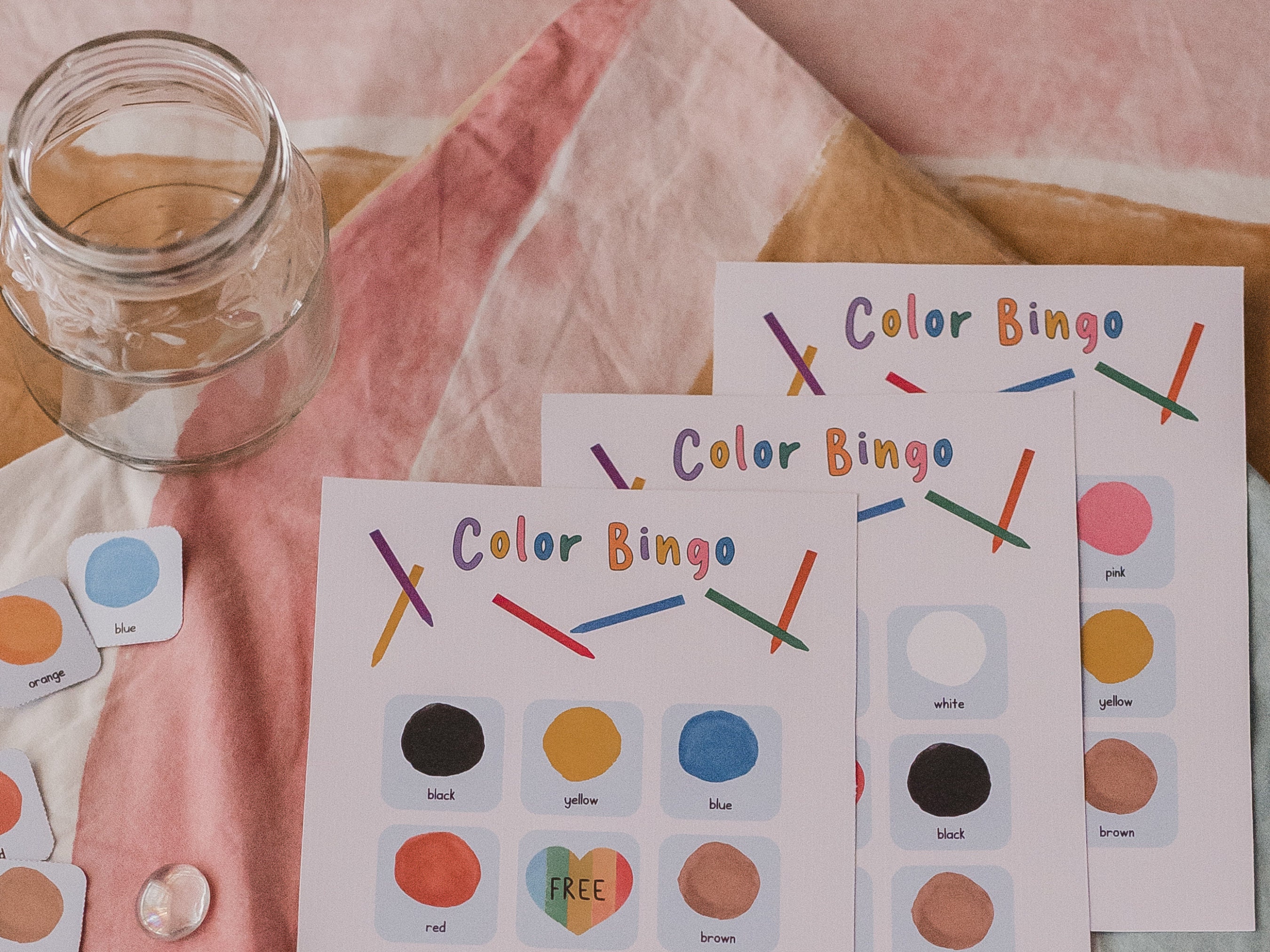 Color Bingo Game Learning About Colours With 10 Play Cards - Etsy