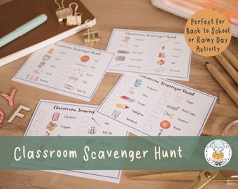 School Treasure Hunt - Etsy