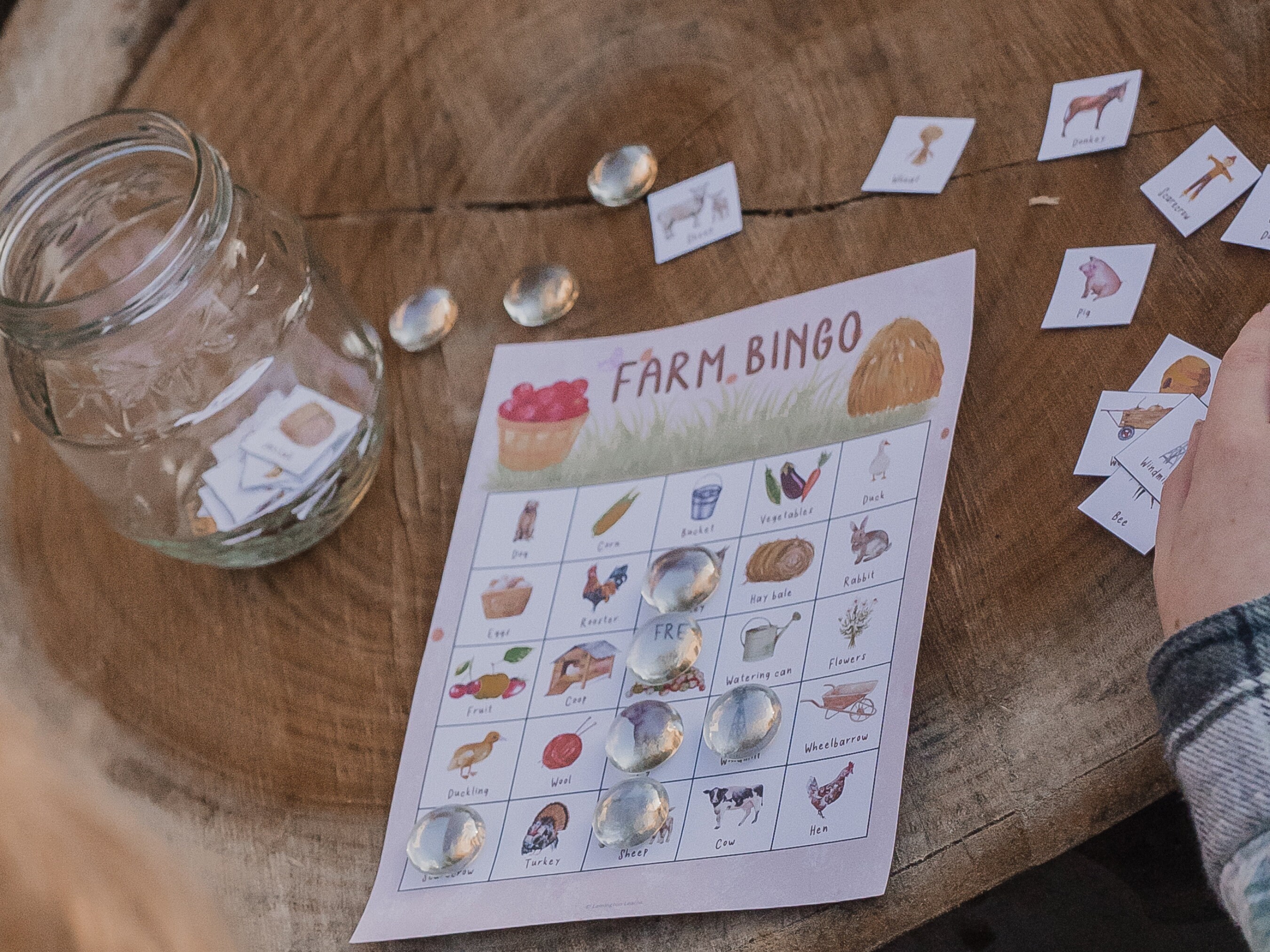 Farm Bingo Game - Learning About Farms Activity With 50 Play Cards ...