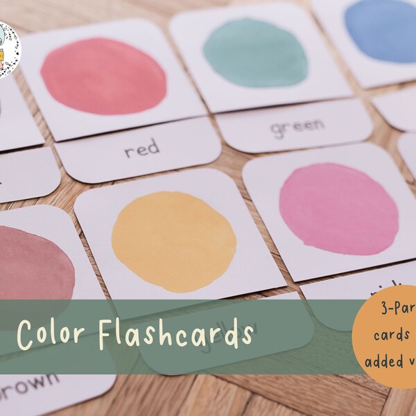 Color Flashcards - Etsy