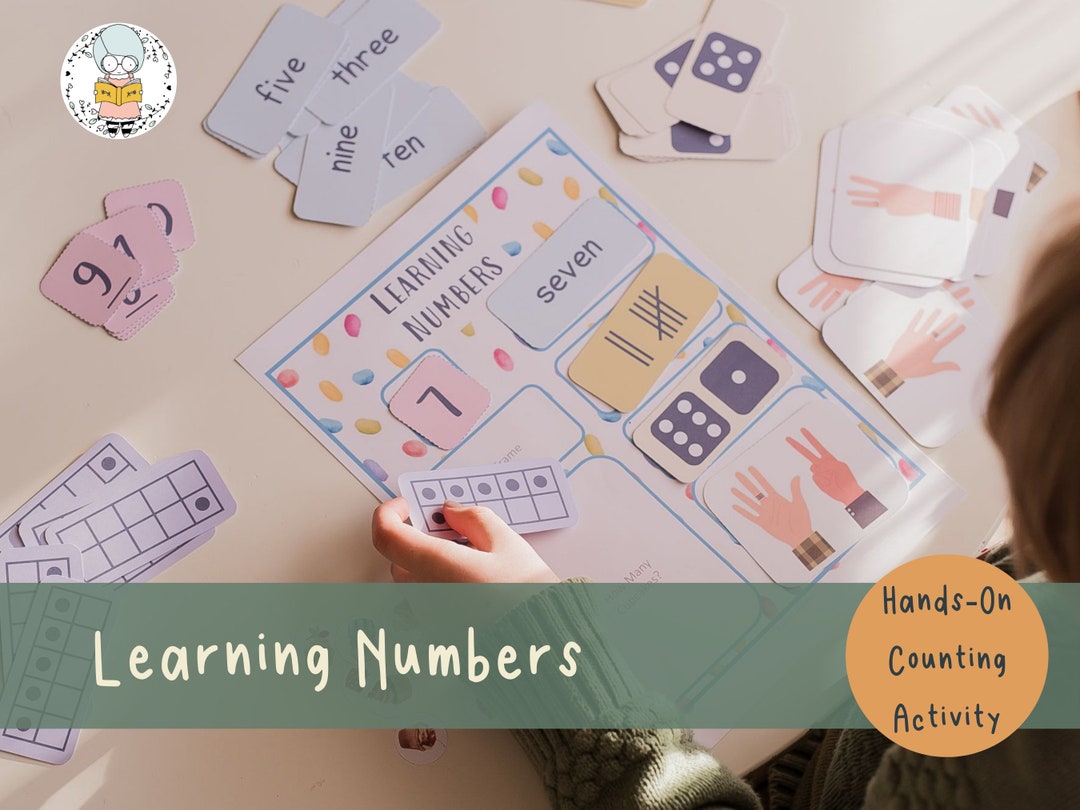 Learning Numbers Sorting Activity, Kids Math Printable, Learning to ...