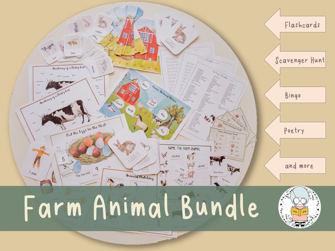 On the Farm Activity Pack Bundle - Perfect for Homeschoolers and Early ...