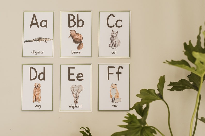 A-Z Animal Alphabet Classroom Decor Classroom Alphabet | Etsy