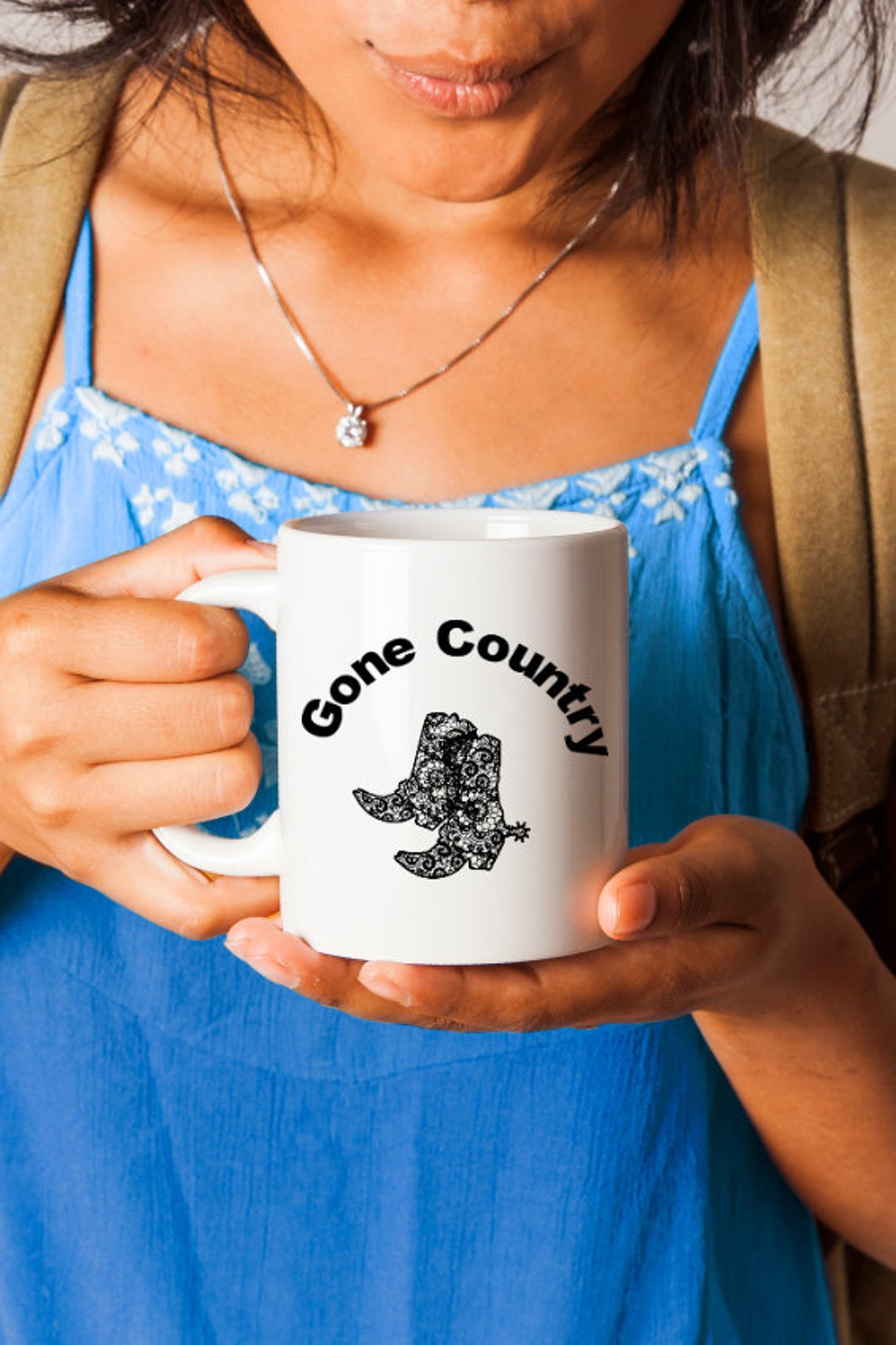 Gone Country Mug Gift, Whimsical Fun Girly Cowboy Boots Mug, for ...