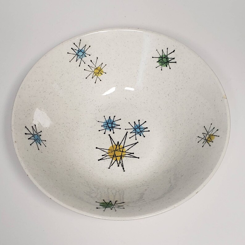 Various Vintage Mcm Pattern Atomic Starburst , Les Etoile Faienceries ...
