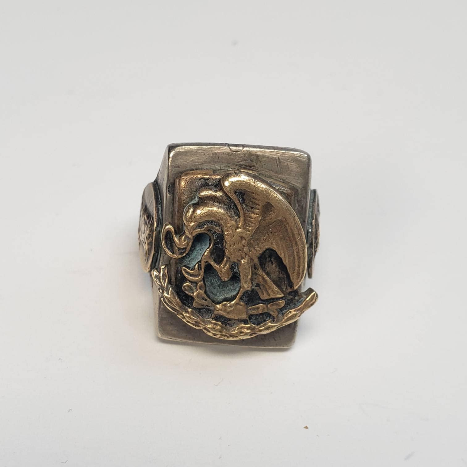 Vintage Style Mexican Biker Brass Rings Custom Made / Sizes 10 and 10.5 ...