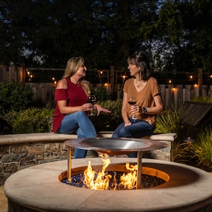 28" Fire Pit Heat Deflector / Reflector and Cover for Better Warmth ...