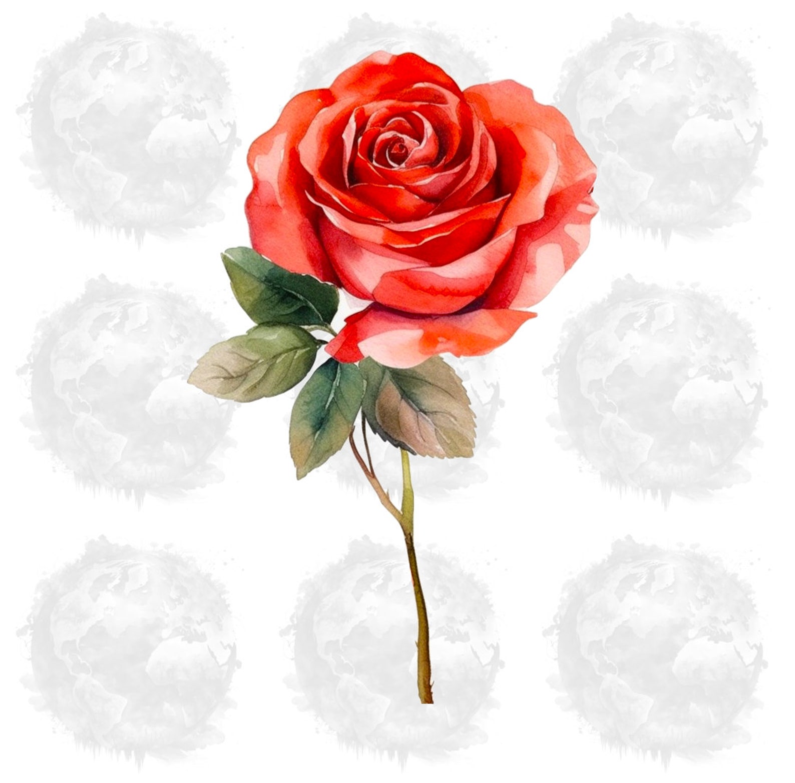 Rose Art Watercolor Rose Clipart Watercolor Roses Floral - Etsy