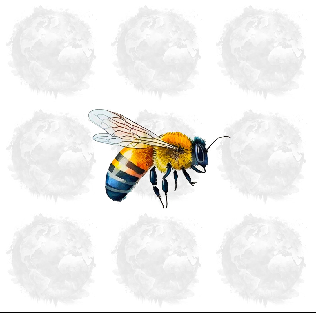 Bee Art, Watercolor Bee Clipart, Watercolor Bees, Bee Clipart, Animal ...
