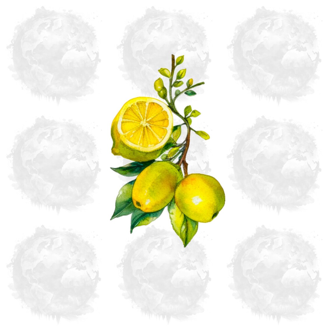 Lemon Art Watercolor Lemon Clipart Watercolor Lemons Lemon - Etsy