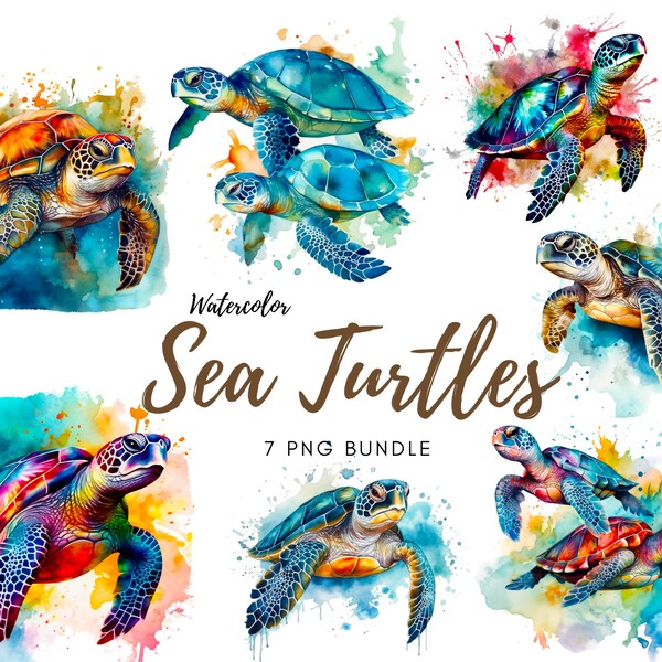 Turtle Clipart - Etsy