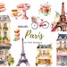 Paris Art, Watercolor Paris Clipart, Watercolor Paris, Paris Clipart ...