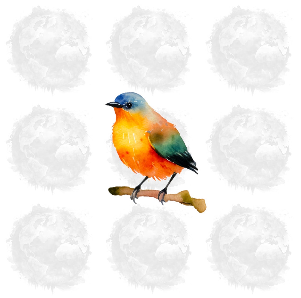 Bird Art, Watercolor Bird Clipart, Watercolor Birds, Bird Clipart ...