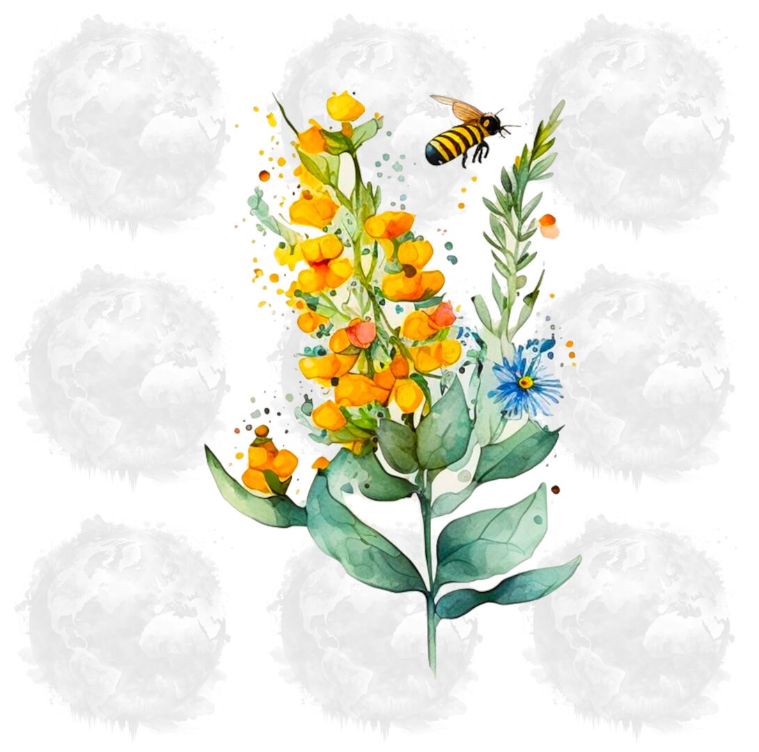 Bee Art, Watercolor Bee Clipart, Watercolor Bees, Bee Clipart, Animal ...