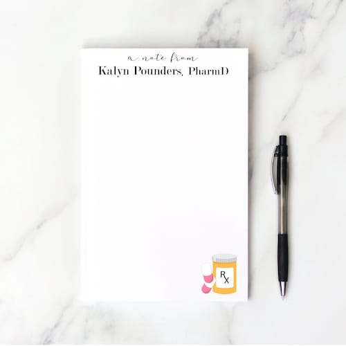 Pharmacist Notepad Pharmacist Gift Pharm-d Pharmacy - Etsy