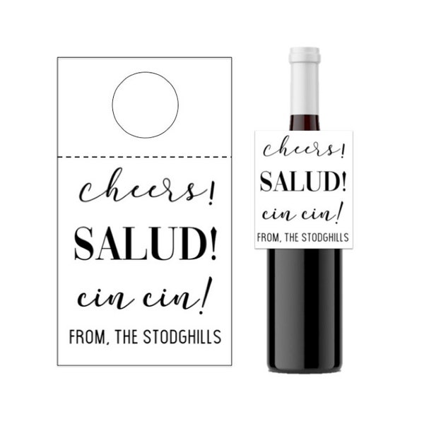 Custom Wine Bottle Hang Tags - Etsy