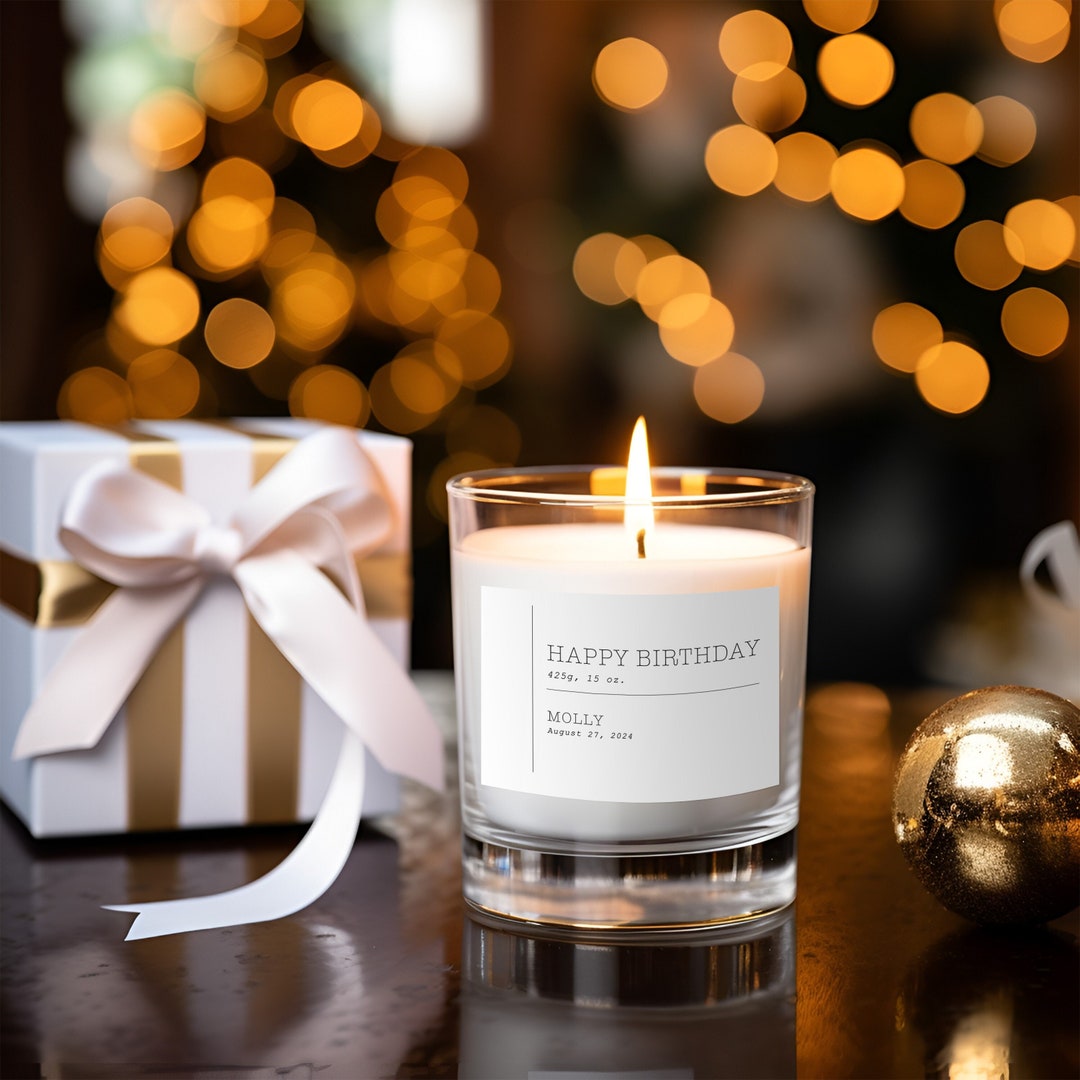 Custom Birthday Candle, Personalized Birthday Candle, Birthday Gift ...