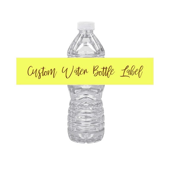 WATERPROOF Custom Water Bottle Label Personalized Sticker - Etsy