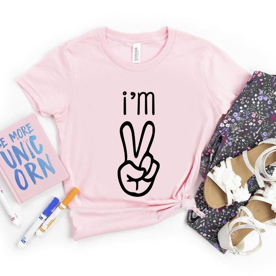 Toddler 2 Year Old Tshirt Trendy Birthday Gift Cute for | Etsy