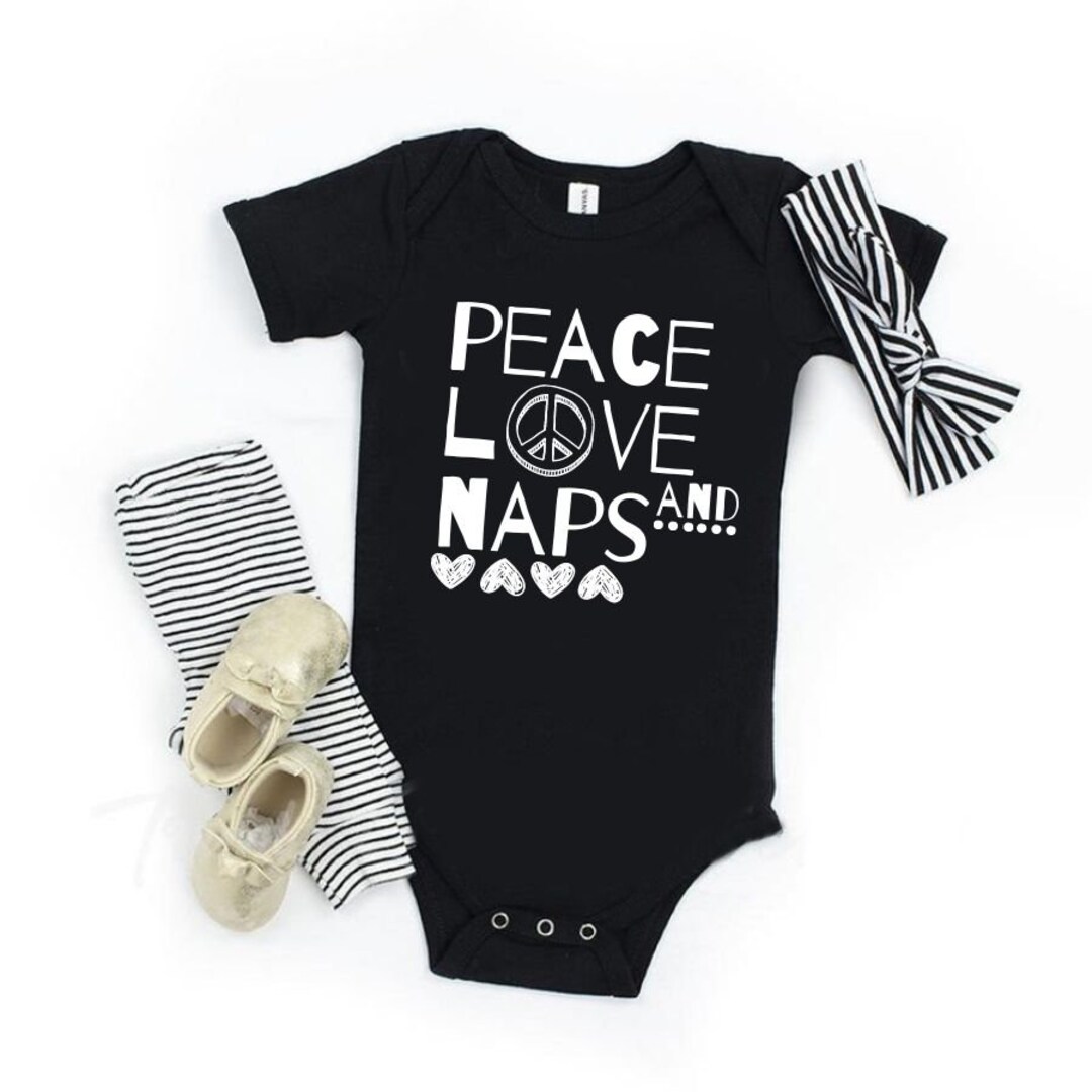 Peace Sign Baby • Boho Baby Clothes • Woodland Baby • Hippie Baby ...