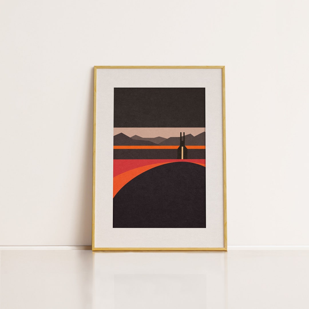 Star Wars Inspired Mustafar Wall Art, Vaders Castle Art Print, Star ...