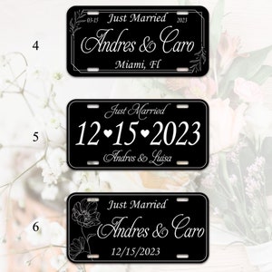 Custom Wedding License Plate or Car Tag for Bride and Groom! Our ...