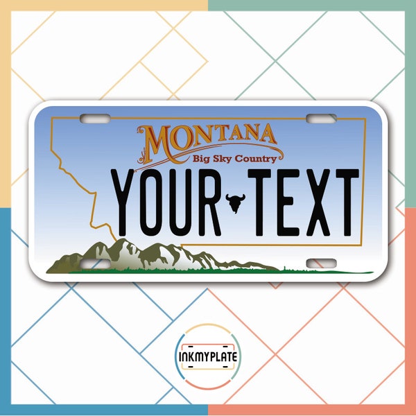 Montana License Plate Png - Etsy