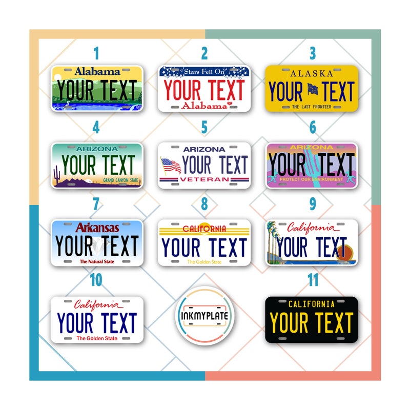 Front License Plate - Etsy