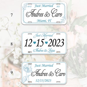 Custom Wedding License Plate or Car Tag for Bride and Groom! Our ...