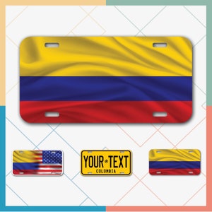 Custom Colombian License Plate for Cars, Trucks, Motorcycles, Bicycles ...