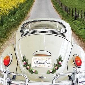 Custom Wedding License Plate or Car Tag for Bride and Groom! Our ...