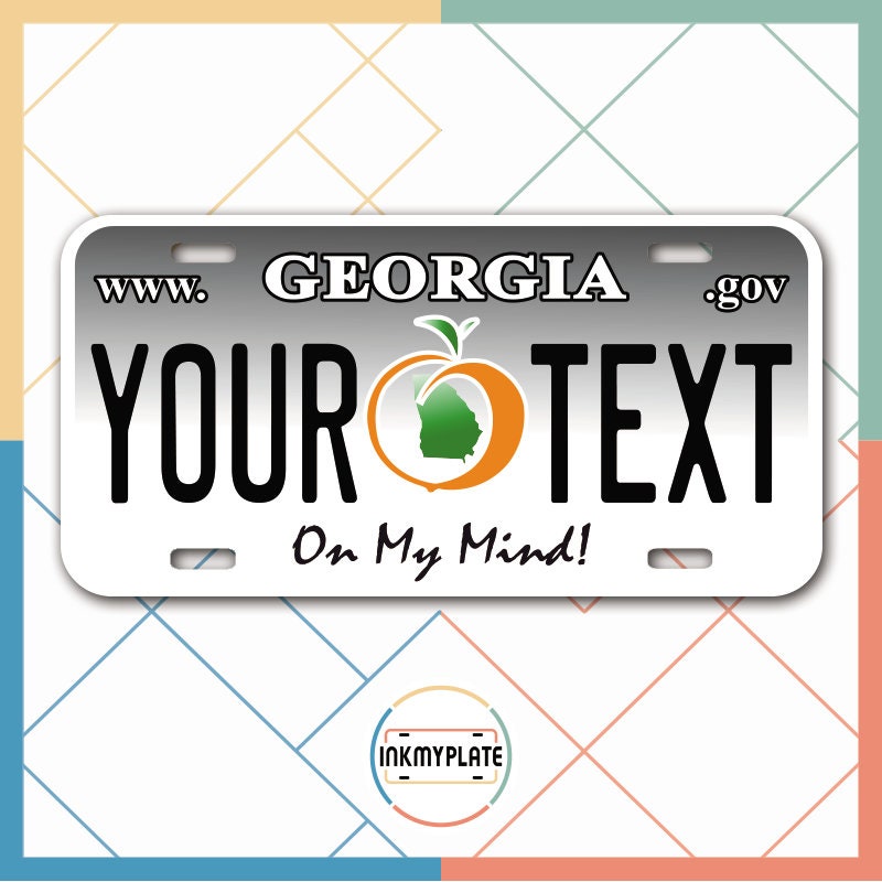 Georgia State Plate - Etsy