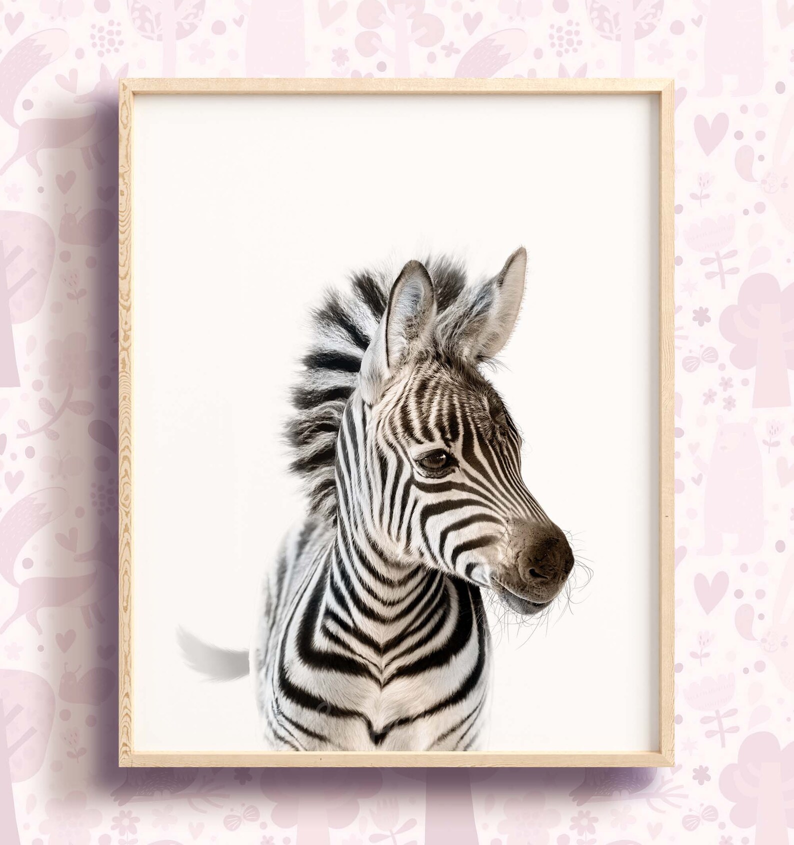 Baby Zebra Print Safari Nursery Art African Animal Baby | Etsy