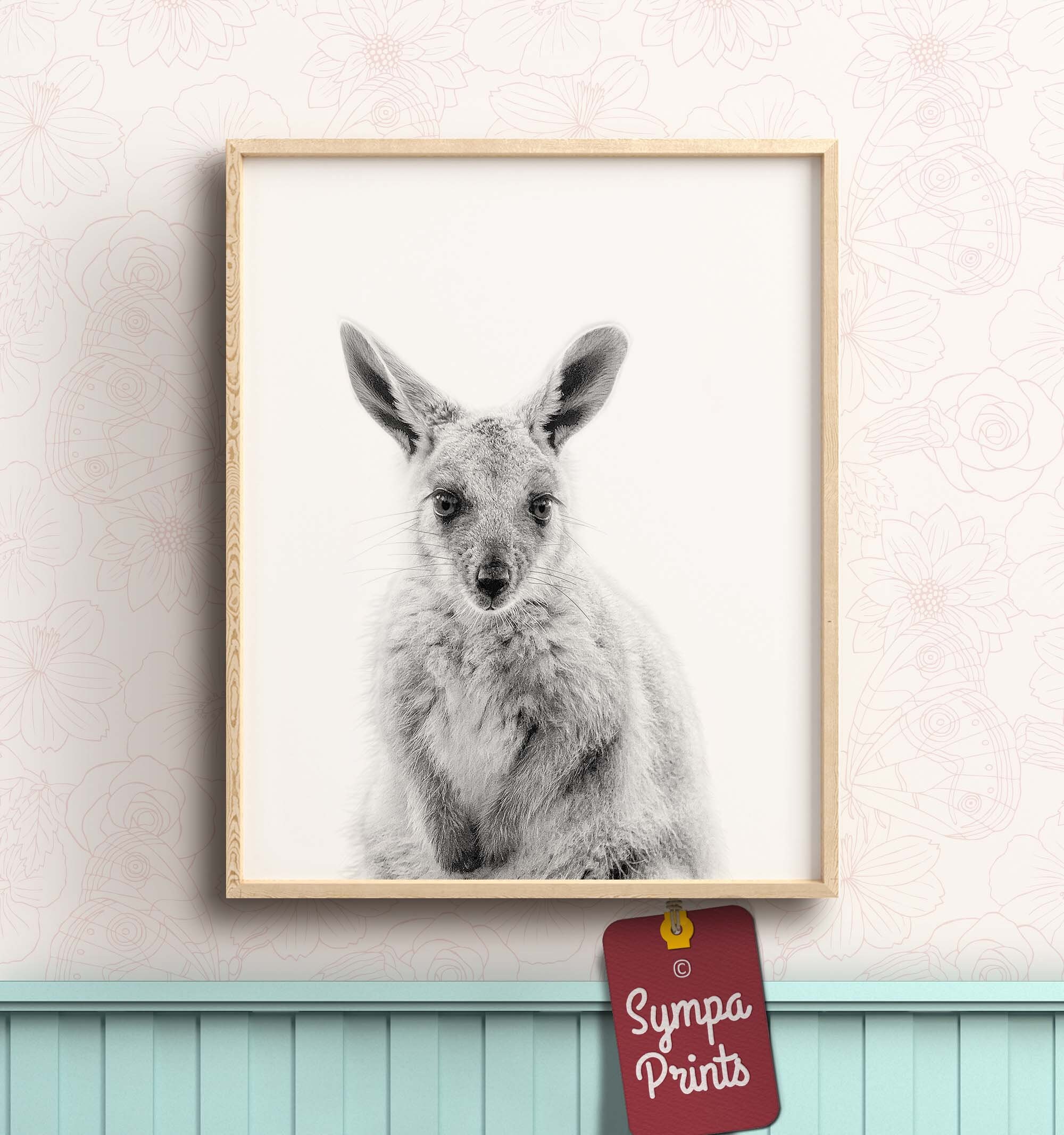 Prints Wall Décor Kangaroo Wall Art Instant Download Printable Art ...
