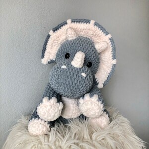 Extra Large Dinosaur Stuffie Dino Chubby Plush Triceratops - Etsy