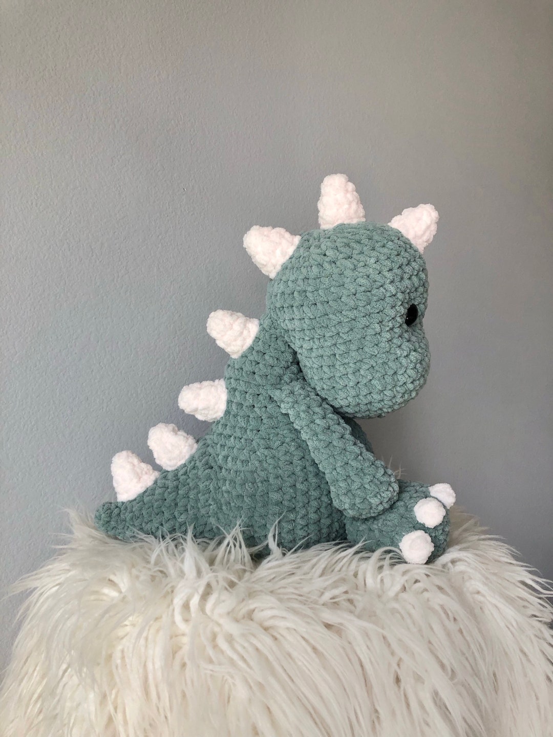 Extra Large Dinosaur Stuffie Dino Chubby Plush Crochet - Etsy