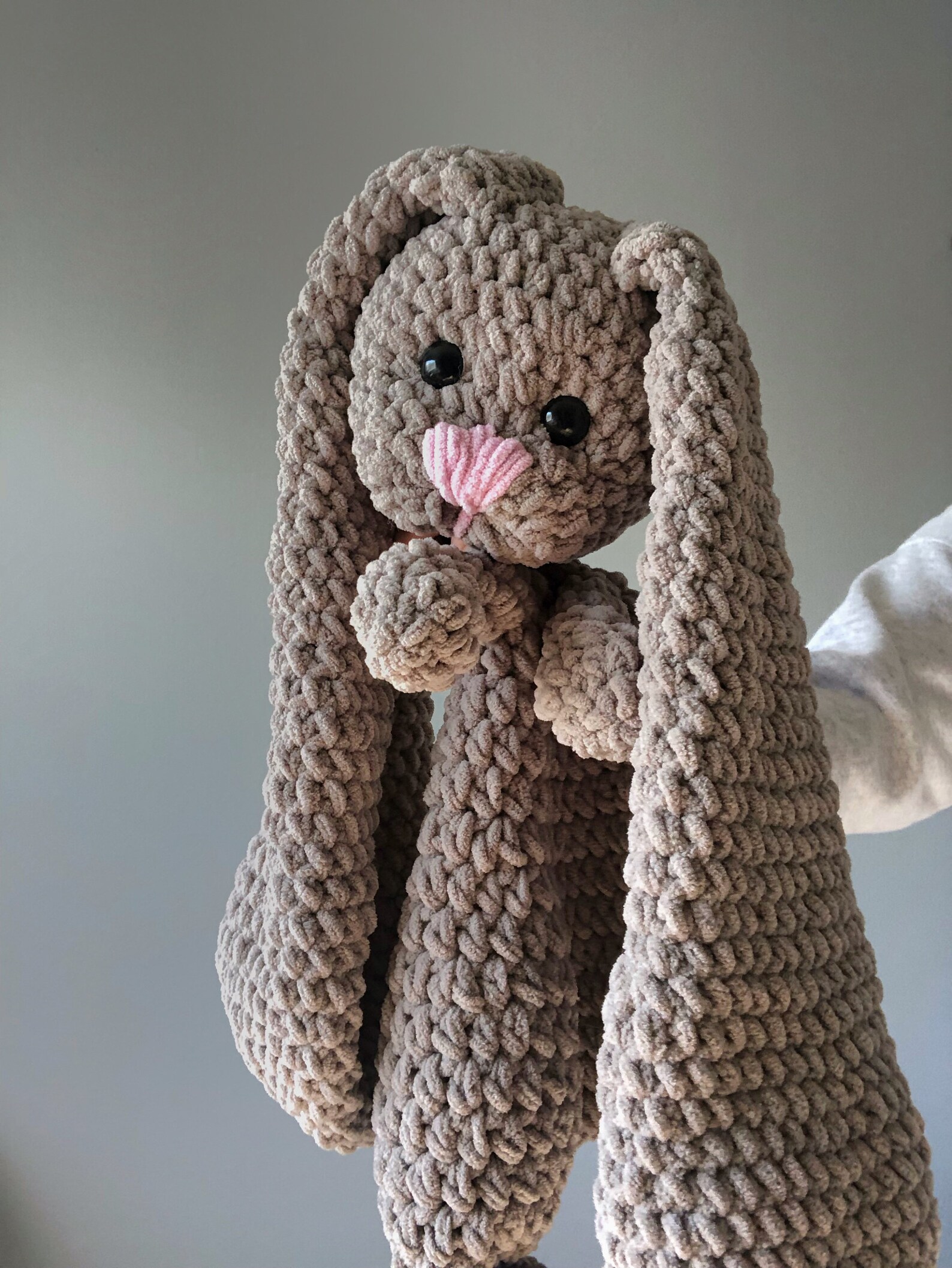 Extra Large Bunny Snuggler Extra Large Bunny Lovey Crochet | Etsy Nederland