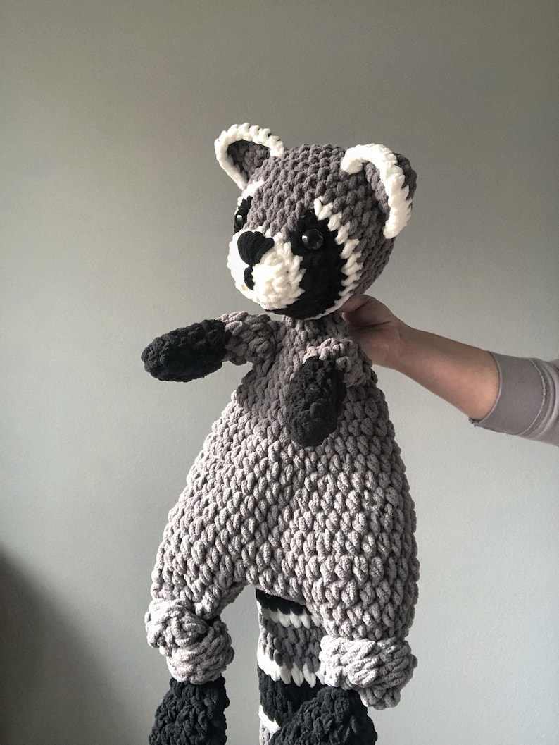 Extra Large Raccoon Snuggler Extra Large Raccoon Lovey - Etsy