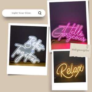 Wedding Backdrop Neon Sign,neon Sign Gift, Last Name Neon Sign, Wedding ...