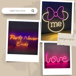 Wedding Backdrop Neon Sign,neon Sign Gift, Last Name Neon Sign, Wedding ...