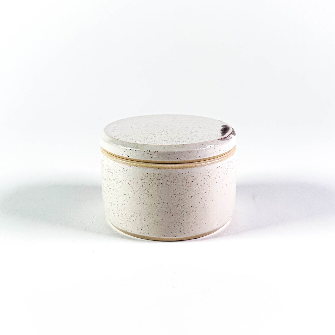Stout Speckled White Salt Cellars - Etsy