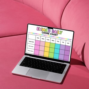 Editable/ Customizable Kids’ Reward and Chore Chart | Printable Kids ...