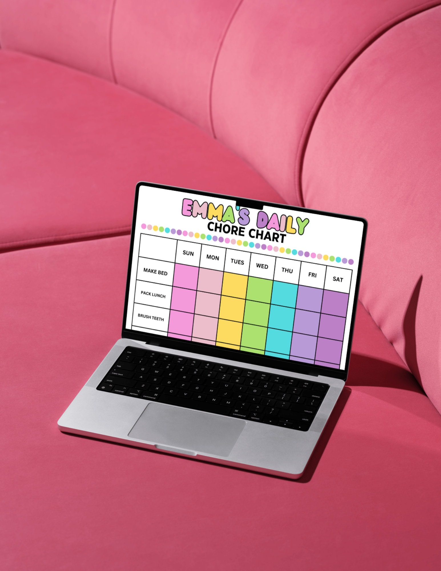 Editable/ Customizable Kids’ Reward and Chore Chart | Printable Kids ...